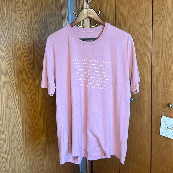 storied folk | Tops | Storied Folk Womens Mauve Tshirt Xxl | Poshmark